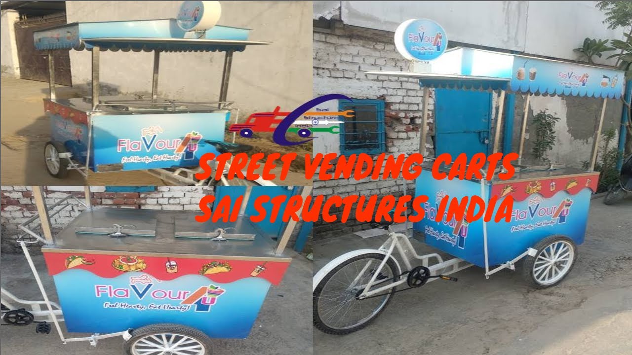 Street Vending Bicycle Cart/ ICE-CREAM CARTS made by Sai Structures ...