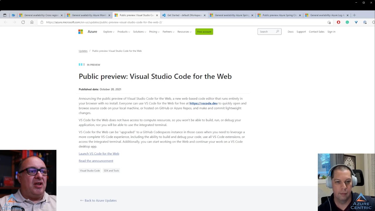 Azure Podcast #43 - Azure NetApp Files, Visual Studio Code Web and ...