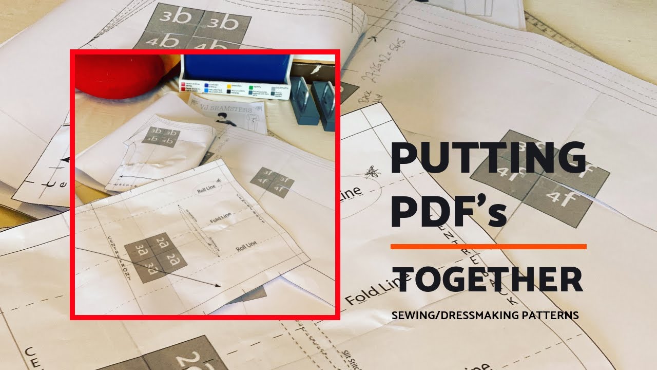 Assembling and Tiling PDF Patterns for Dressmaking and Sewing | Step-by ...