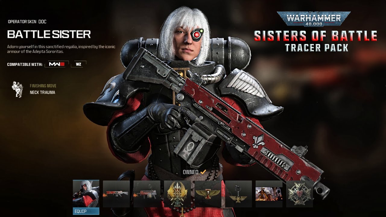 WARHAMMER 40K - SISTERS OF BATTLE - STORE VIEW - SEASON 2 RELOADED - MW3 - YouTube