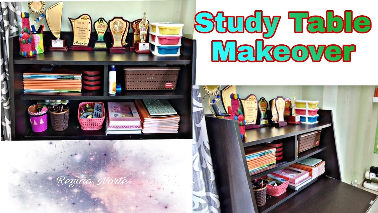 New Academic Year Study Table Organisation2021|Study Table Makeover ...