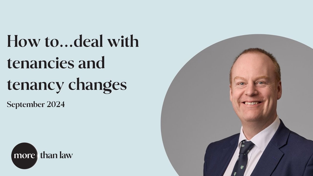 How To…deal with tenancies and tenancy changes - YouTube