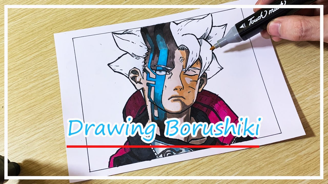 How To Draw Boruto (Otsutsuki Mode) | Step By Step | Boruto | Drawing ...
