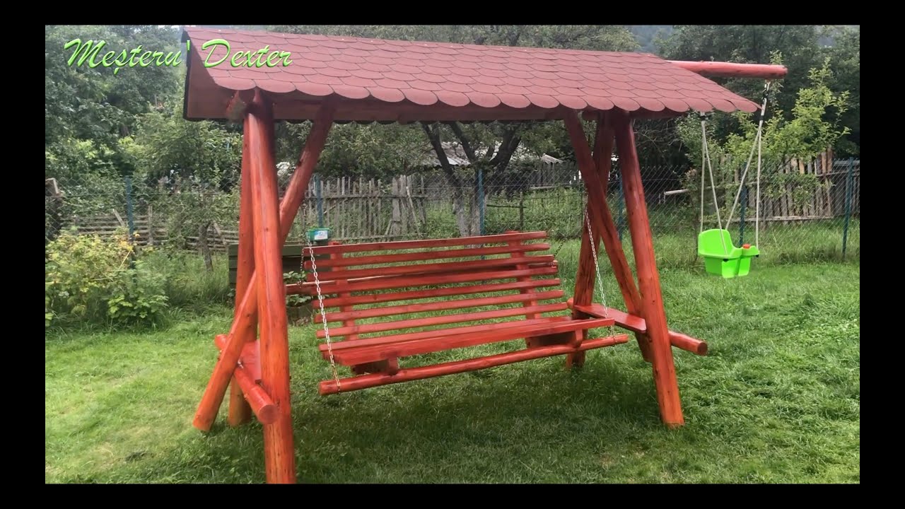 Leagan rustic de gradina - YouTube