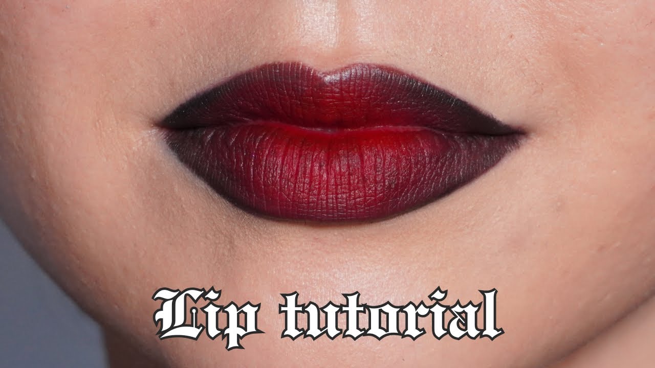 VAMPY OMBRE LIP TUTORIAL - BACK TO BASICS - YouTube