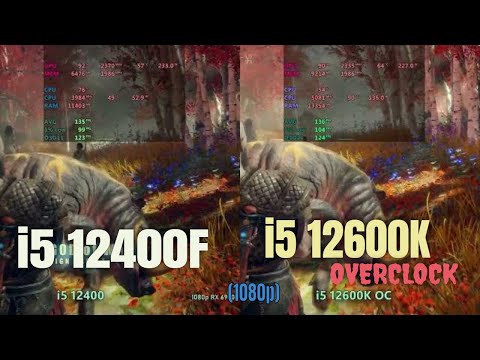 i5 12400 vs i5 12600k oc in 2024