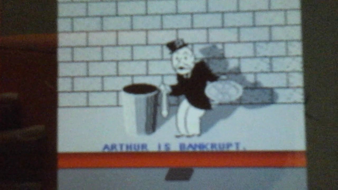 Monopoly on Nintendo consoles Bankruptcy Screens - YouTube