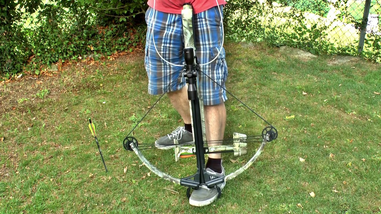 Compound crossbow Cheetah, camouflage 180 lbs riflescope, 3x32 ...