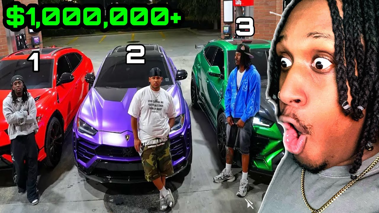 Duke Dennis, Kai Cenat & Fanum's Lamborghini Fleet is INSANE ...