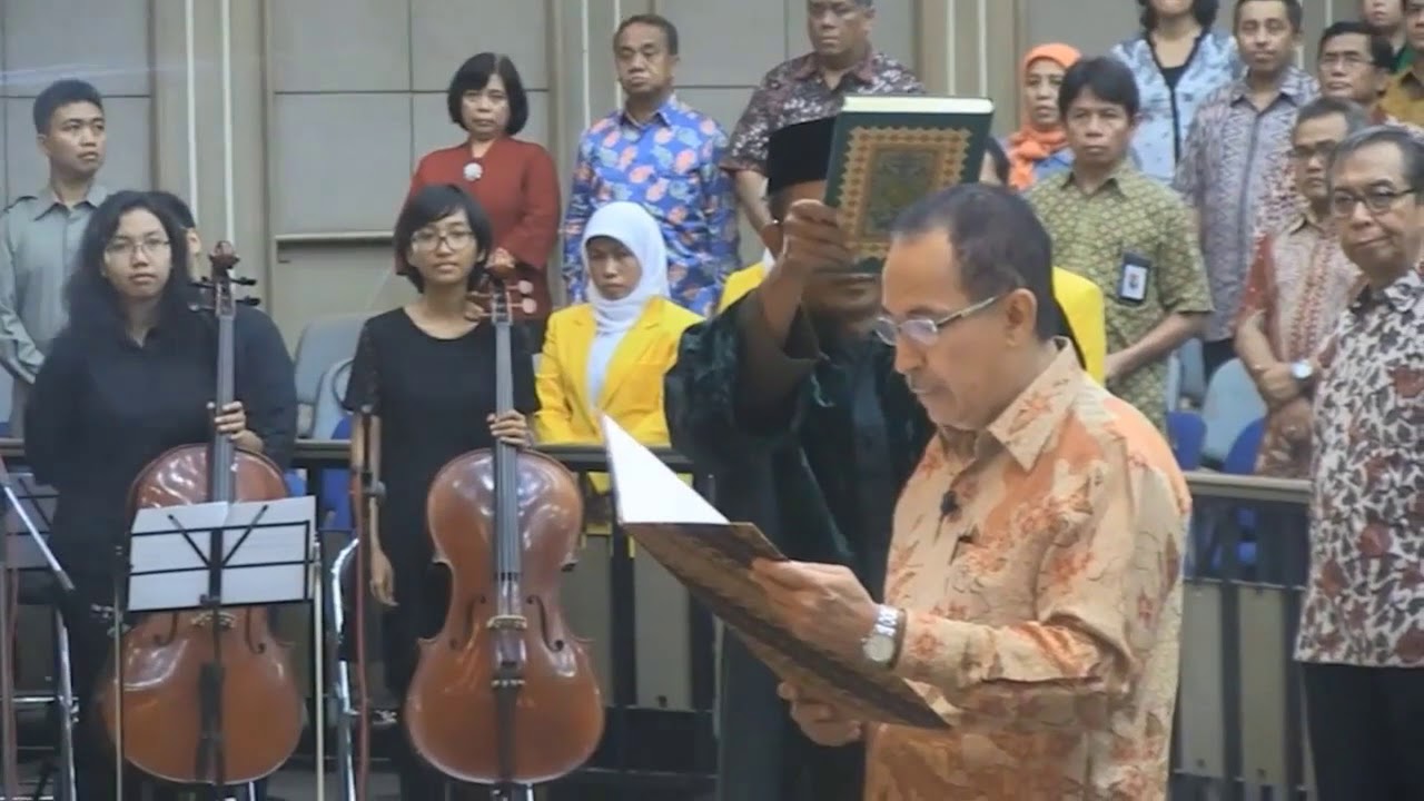 Pelantikan Rektor UI_Muhammad Anis (4 Desember 2014) - YouTube