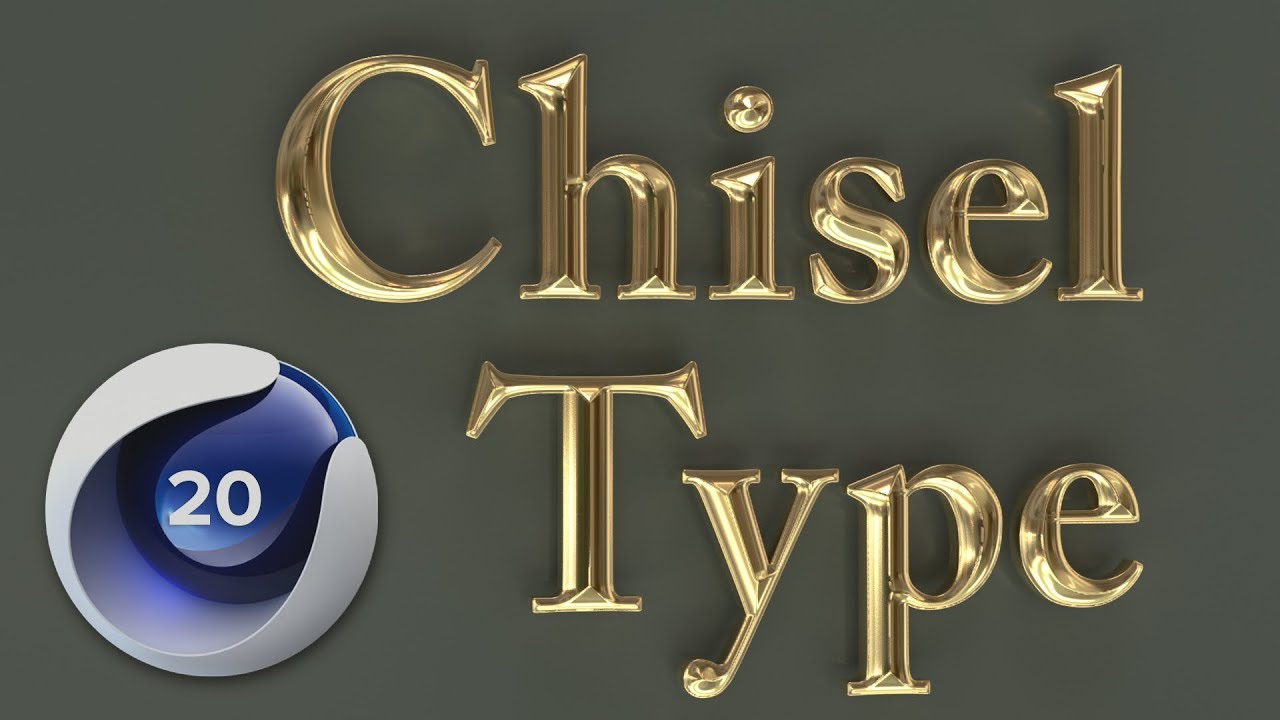 Chisel Type using Spline Fields [New in C4D R20] - YouTube