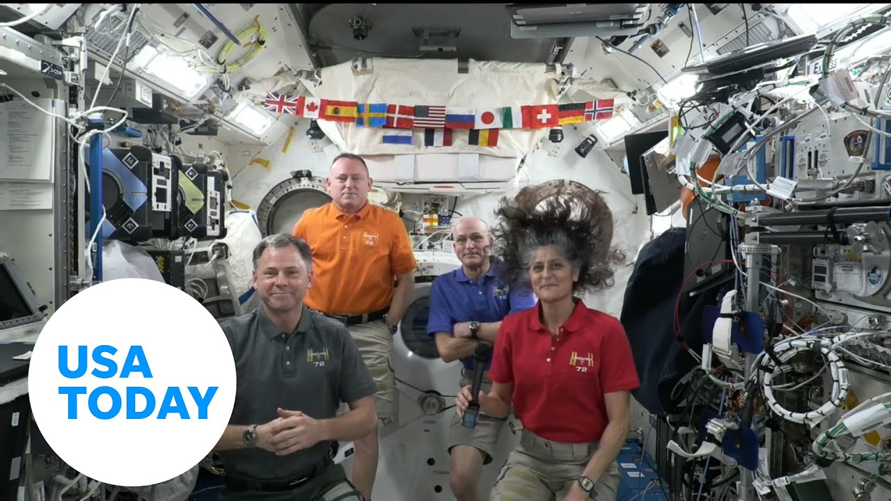 NASA astronauts share work, life while aboard the ISS | USA TODAY - YouTube