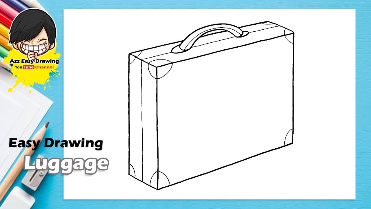 Easy Drawing Luggage - YouTube