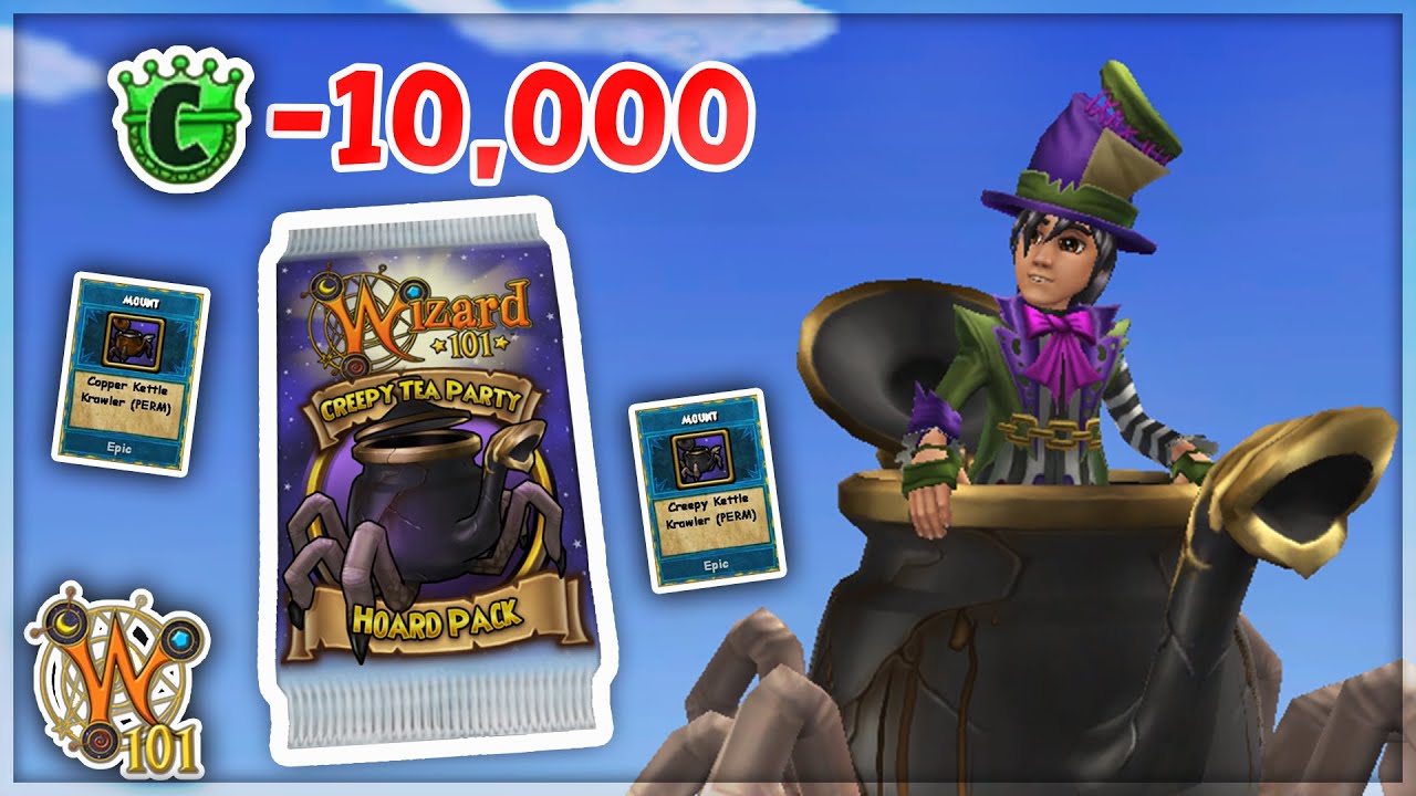 Creepy Tea Party Pack FULL Review & Opening in Wizard101! - YouTube