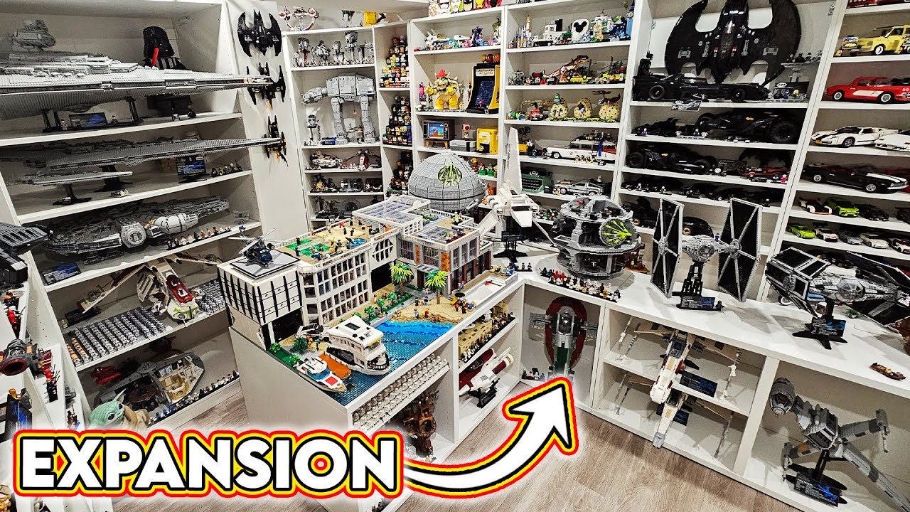 EXPANDING the LEGO Room Shelving! - YouTube