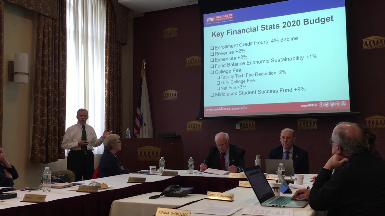 Frank Nocella on Middlesex Community College proposed fiscal 2020 ...