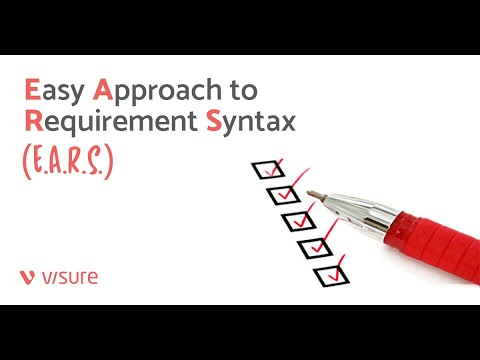 Easy Approach for Requirements Syntax (EARS) - YouTube