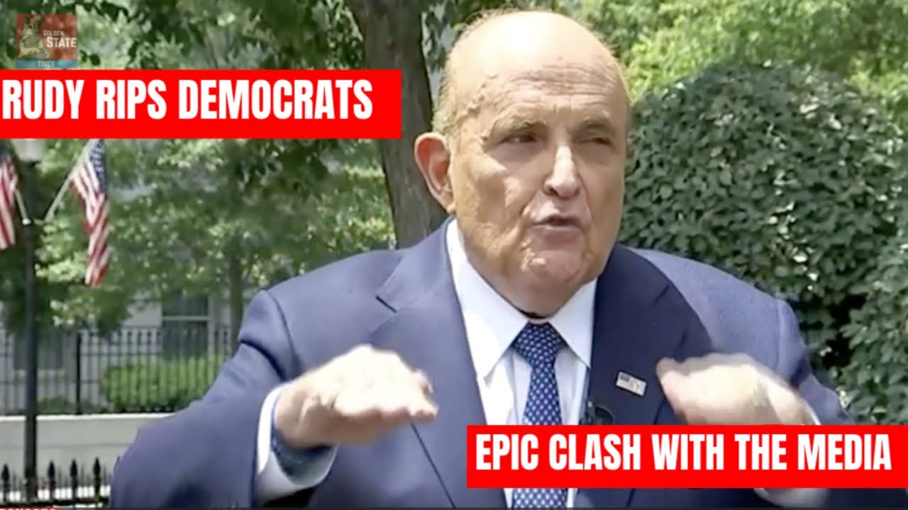 HEATED CLASH WITH THE MEDIA: Rudy Giuliani URGENT White House Press ...