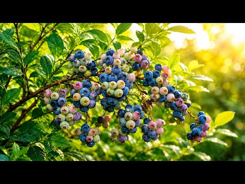 Blueberry Life Cycle Time-Lapse | From Seed to Bush Full of Ripe Blueberries 🌱🫐@BloomVersey 