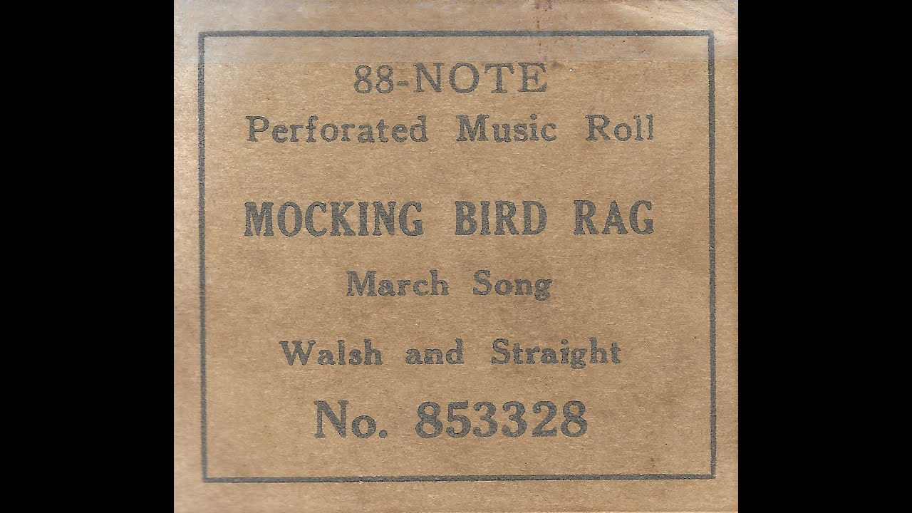 Mocking Bird Rag - Piano Roll - YouTube