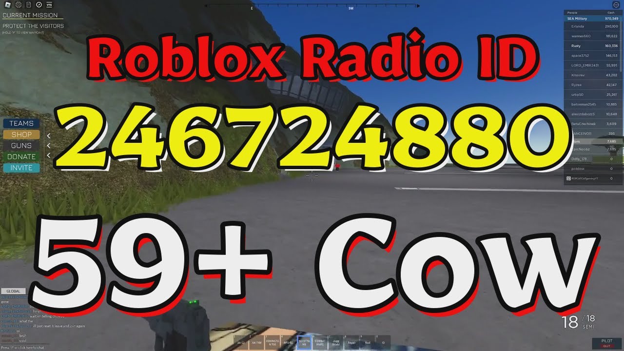 Cow Roblox Radio Codes/IDs - YouTube