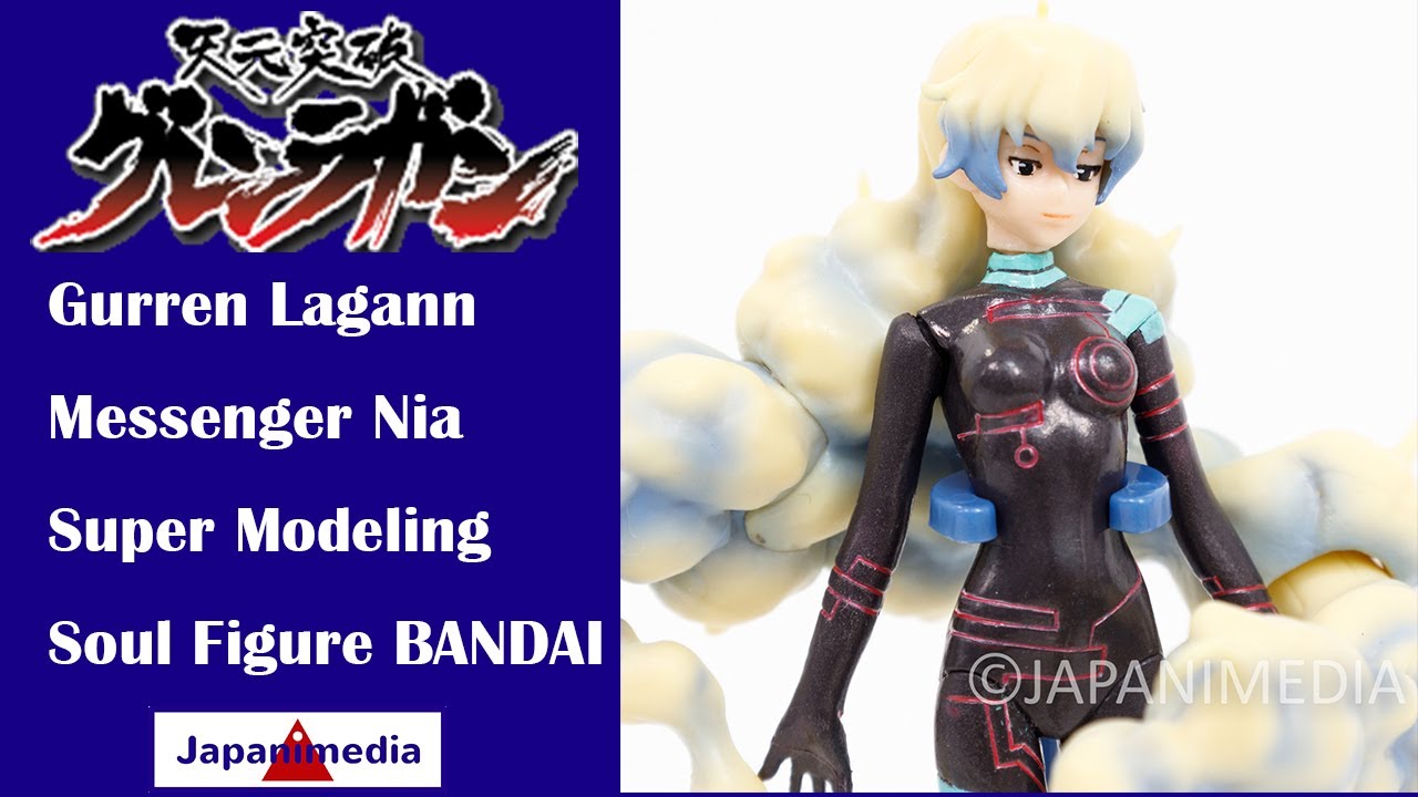 Gurren Lagann Messenger Nia Super Modeling Soul Figure BANDAI グレンラガン ニア ...