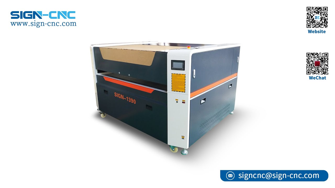 How to cut crafts with SIGN CNC laser machine - metal and non-metal ...