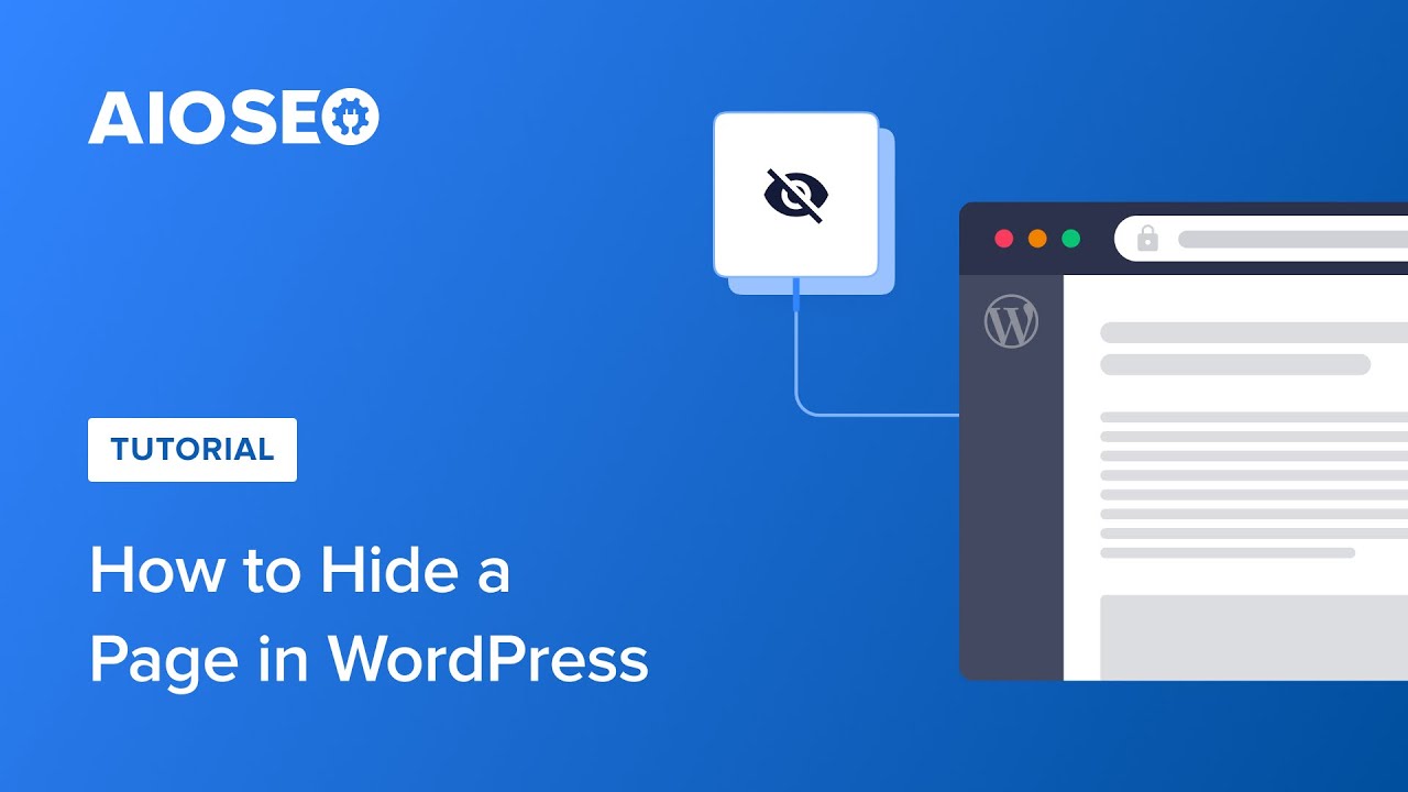 How To Hide A Page In WordPress YouTube How To Hide A Page In WordPress YouTube