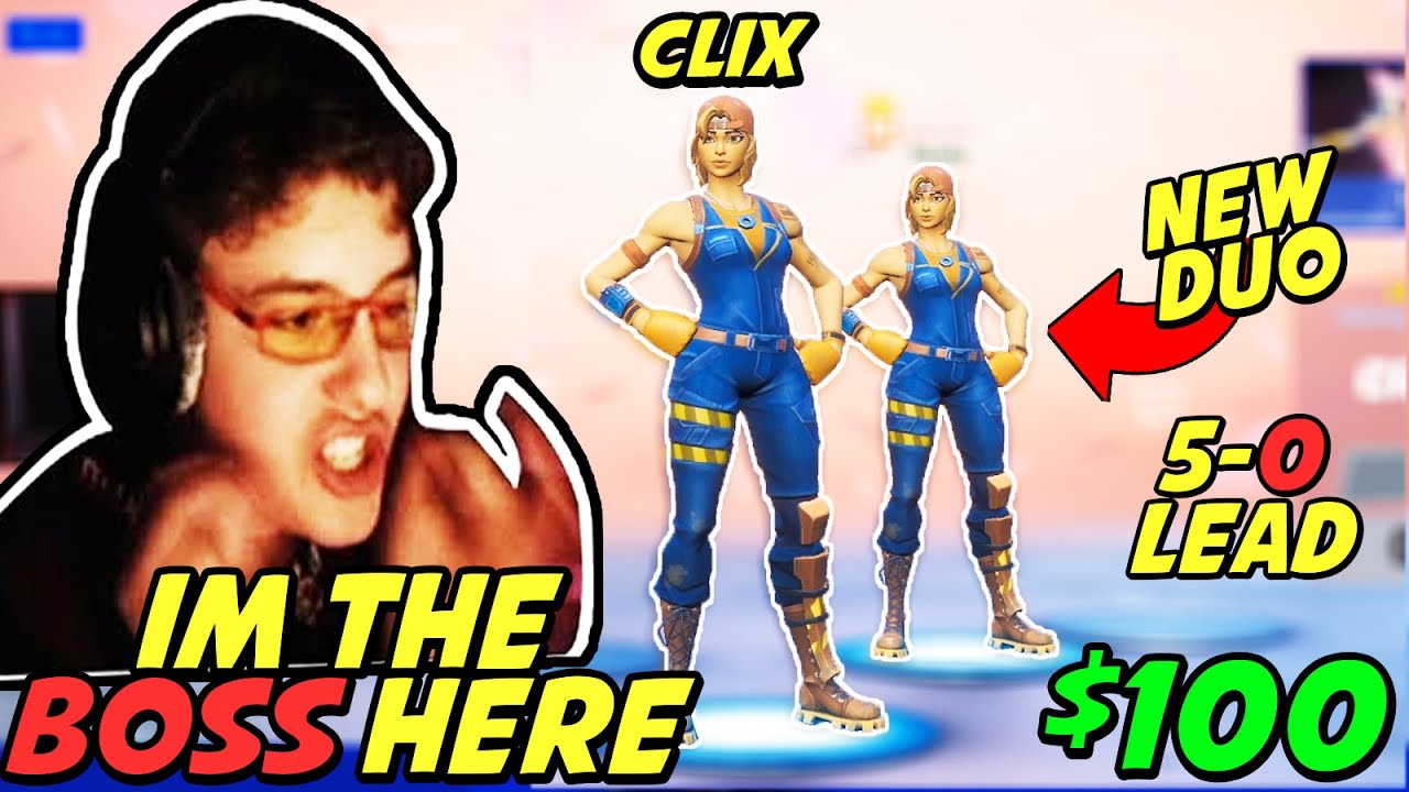 Clix Goes Full Try Hard To Assert Dominance on His New Duo After Giving ...