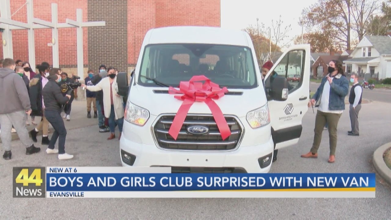 Boys & Girls Club of Evansville Surprised with New Van - YouTube