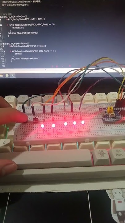 STM32_SPL: LED using EXTI - YouTube