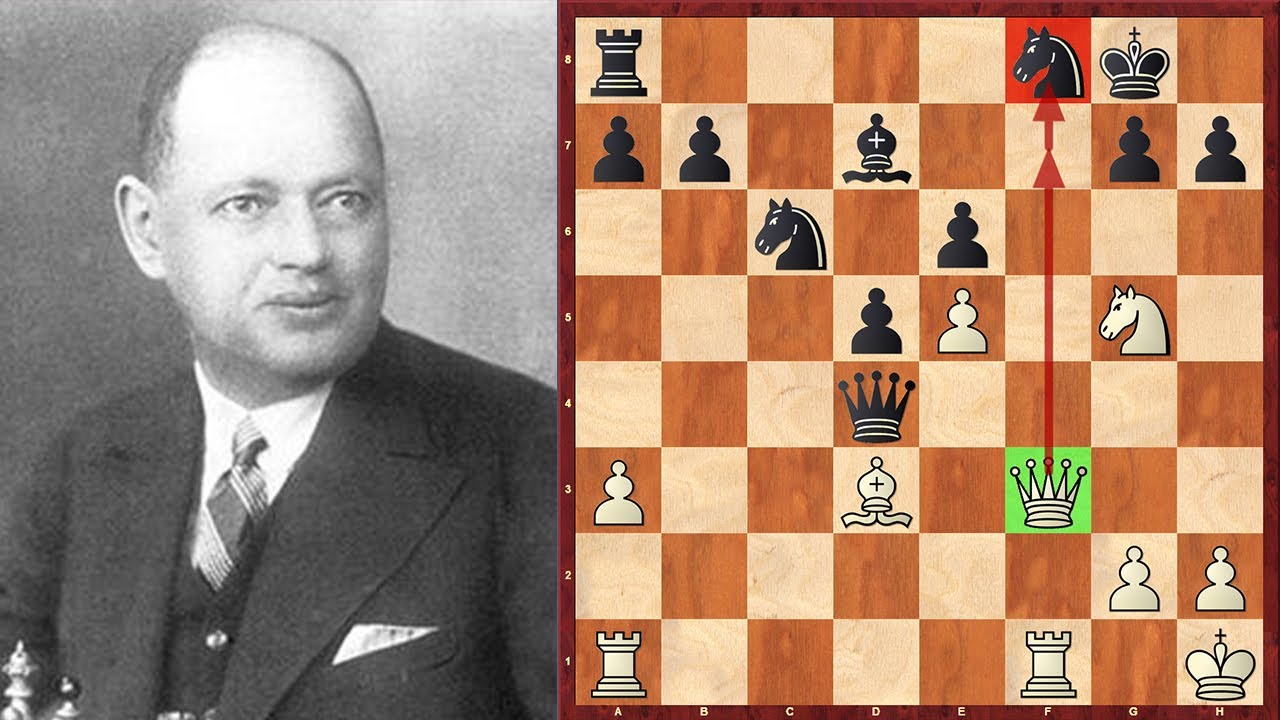 See How Spielmann Exploited The Back-Rank Weakness - YouTube