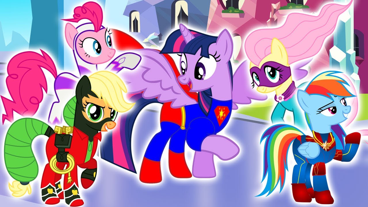 🦄 My Little Pony Transform into Super Hero Girls | All Characters 💜💛 ️👉 ...