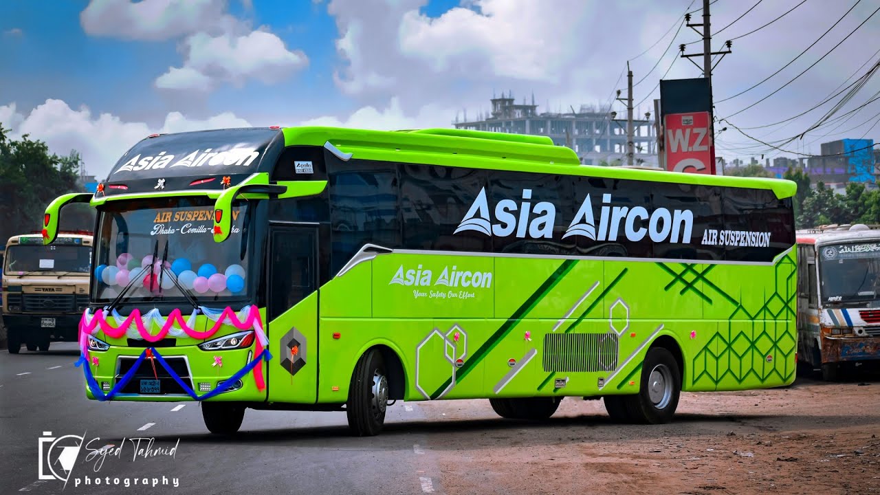 Asia Aircon Packet Bus Interior & Exitrior. এশিয়া এয়ারকন এর বহরে ...
