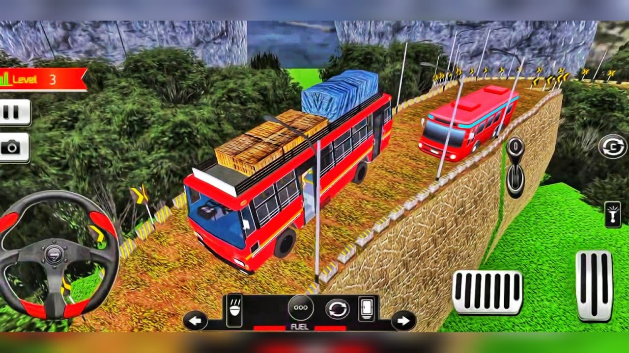 Indian Bus Driving Gameplay Level 3 Complete | Bus Simulator Game ...