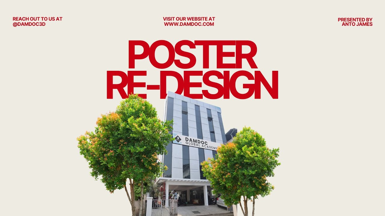 Poster re design/Modern Design - YouTube