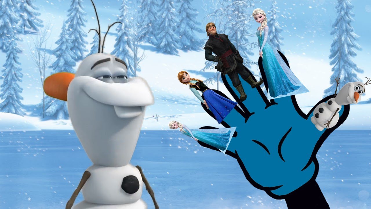 Finger Family Disney Frozen Elsa Anna Dancing Prank Nursery Rhyme Song ...