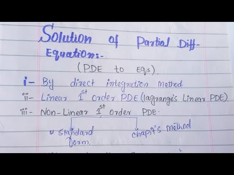 Solution of Partial Differential Equation. Direct Integration Method # ...