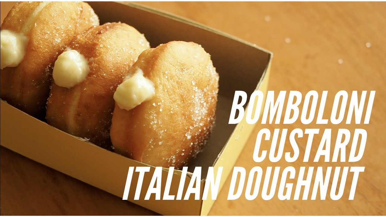 BOMBOLONI | VANILLA CUSTARD STUFFED ITALIAN DOUGHNUTS - YouTube