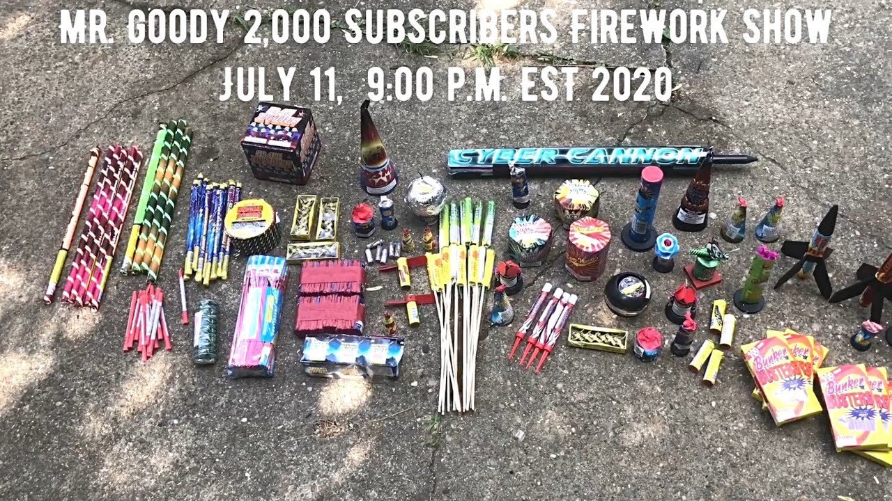 Firework Show And Appreciation Of 2,000 Subscribers Of My YouTube ...