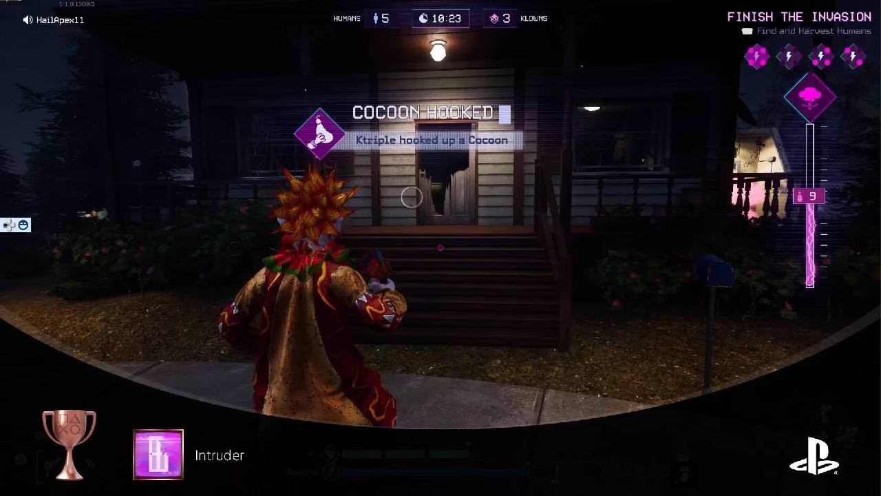 Killer Klowns From Outer Space: The Game Intruder Trophy Ps5 - YouTube