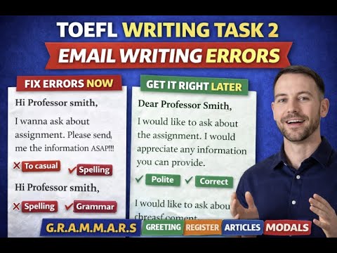 TOEFL Writing Task 2 (2026) | Common Email Writing Errors & How to Fix ...