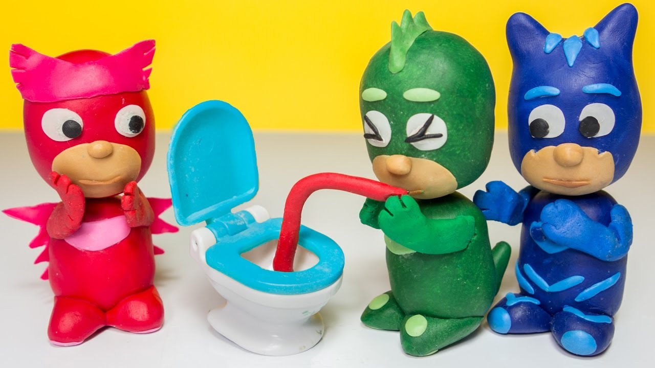 PJ Masks Play-Doh Toilet Drink Prank Episode Compilation - YouTube
