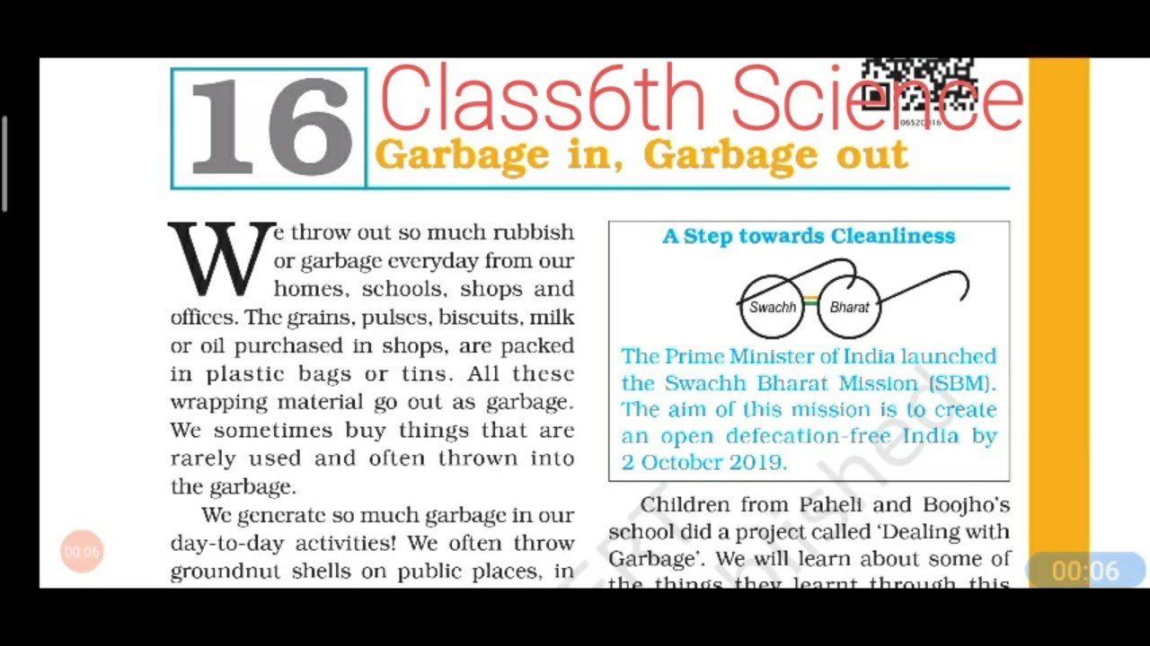 Class6th Science chapter 16 Garbage in Garbage Out Part 2 full ...