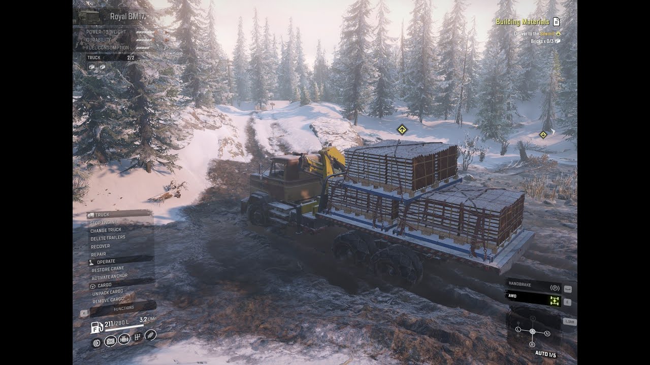 Snowrunner - Bricks in the River [2023-03-09] [Ryzen 5800H + Vega 8] - YouTube