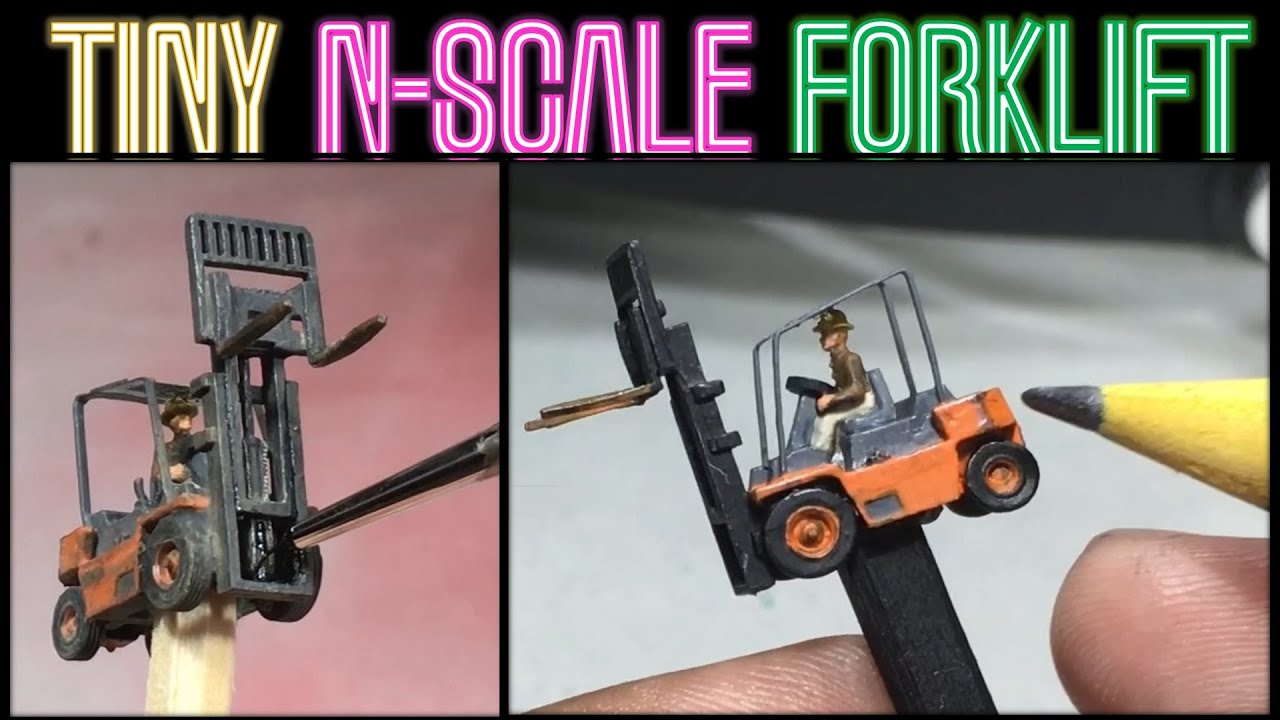 Highly Detailed Forklift: N-scale White Metal Kit Build Beginner Guide ...