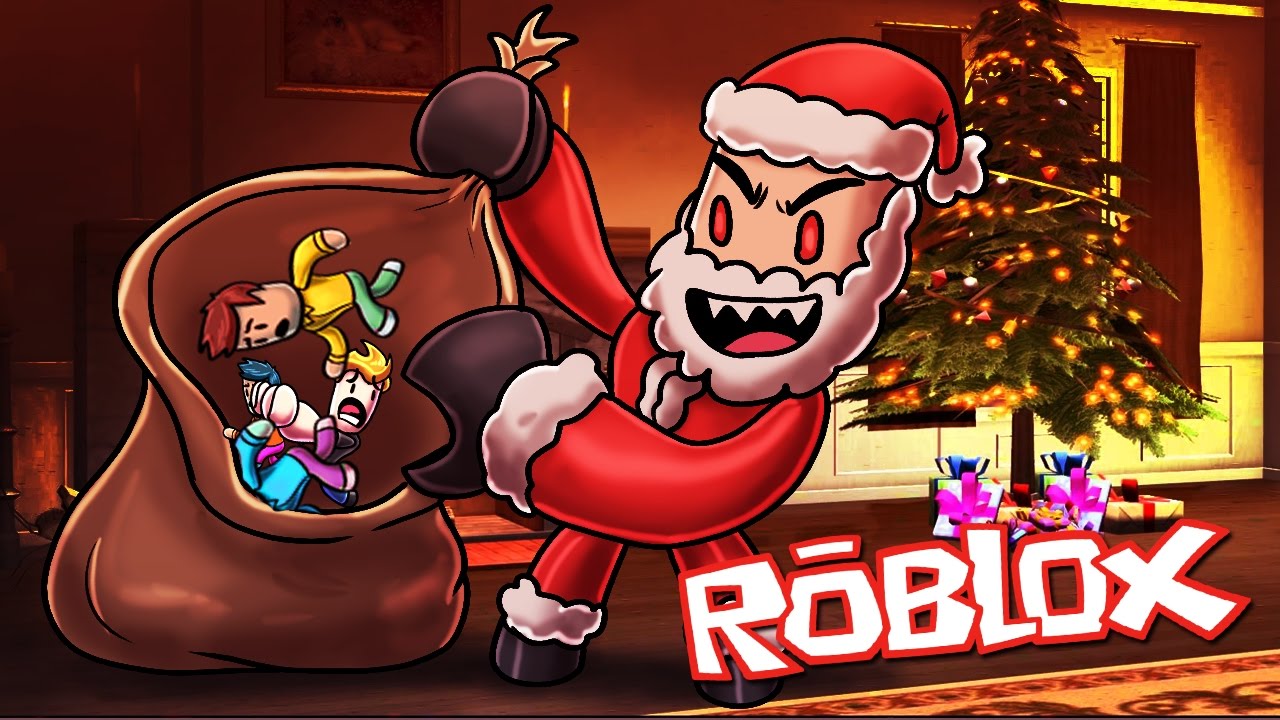 Roblox | SANTA TRIES TO KILL EVERYONE - Escape Evil Santa Obby! (Roblox ...