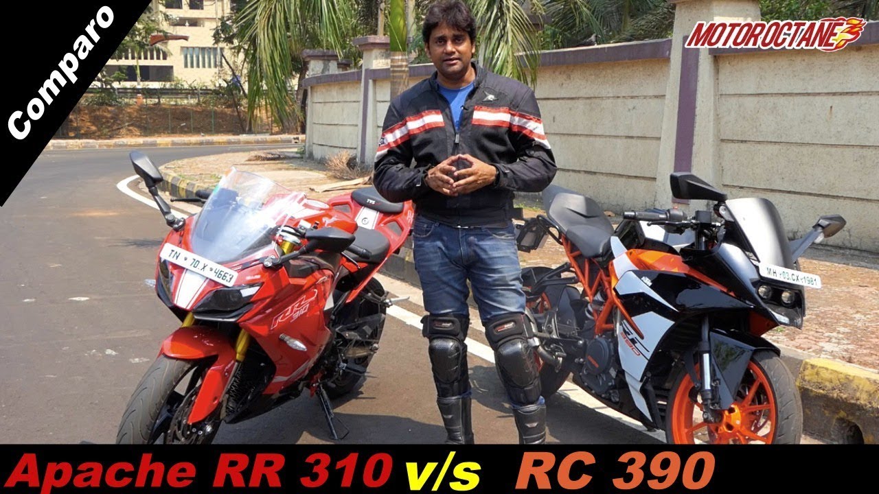 KTM RC 390 vs TVS Apache RR 310 Comparison in Hindi | MotorOctane - YouTube