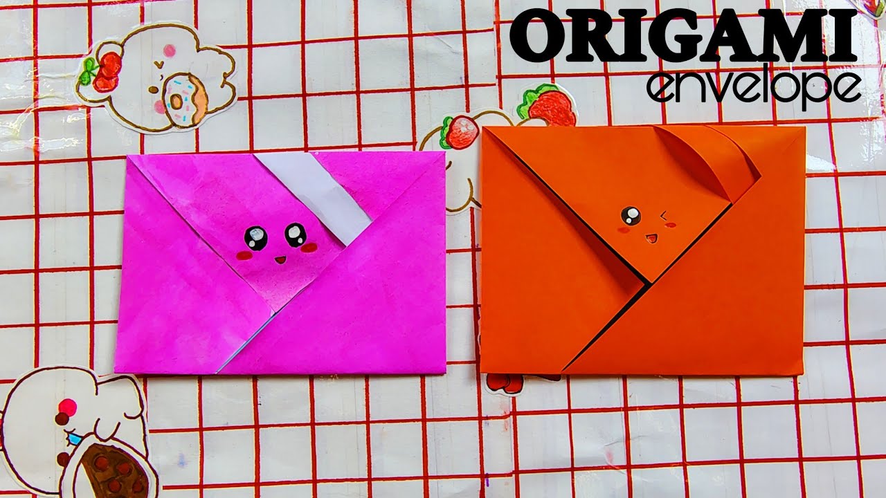 How to Make a paper Origami Envelope / Easy Origami Envelope Tutorial ...