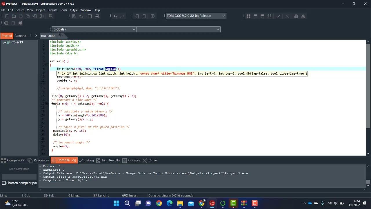 How to enable old style graphichs in DEV C++ programming environment - YouTube